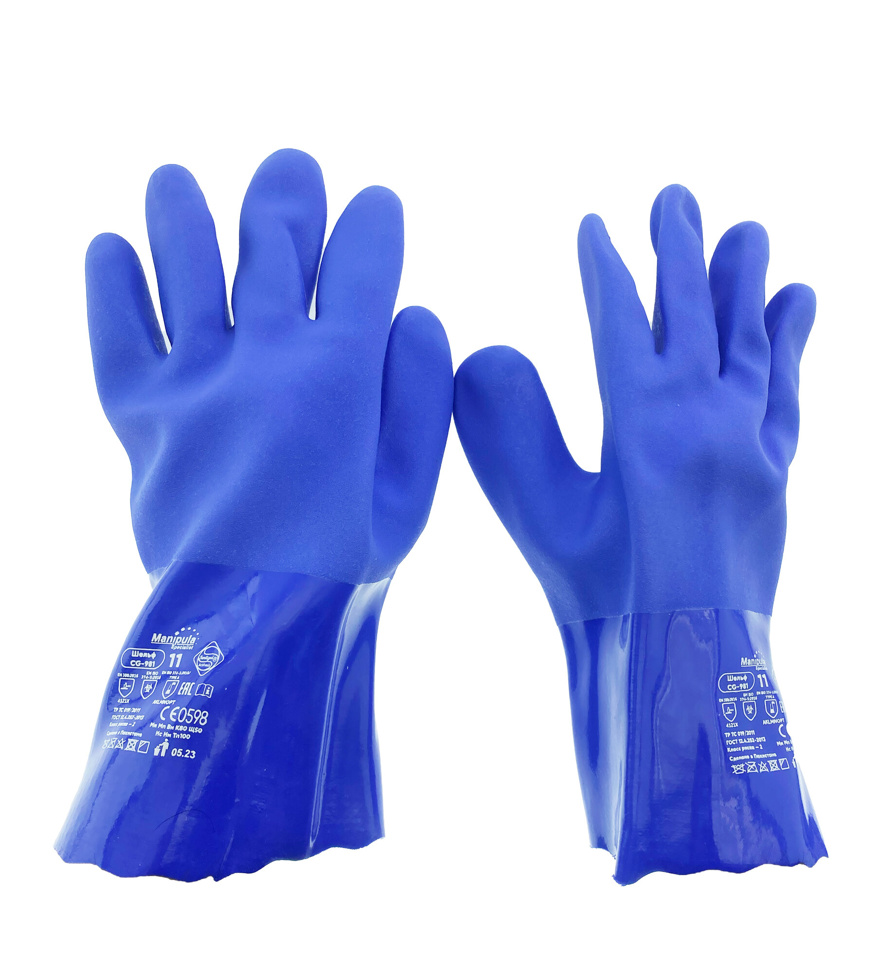 Перчатки сухие TDE Шельф ПВХ