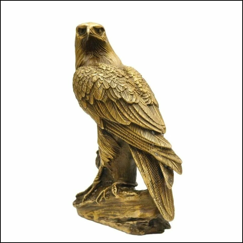 Статуэтка Орел, статуэтка феншуй, бронза (22/13/7 см,1,2 кг.) Красивый цвет O042, высота 22 см