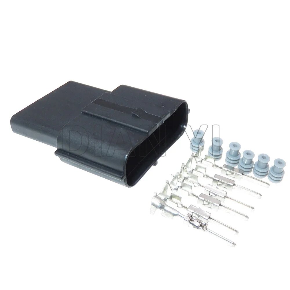 Разъем 6-контактный в сборе, 1 Set Male
