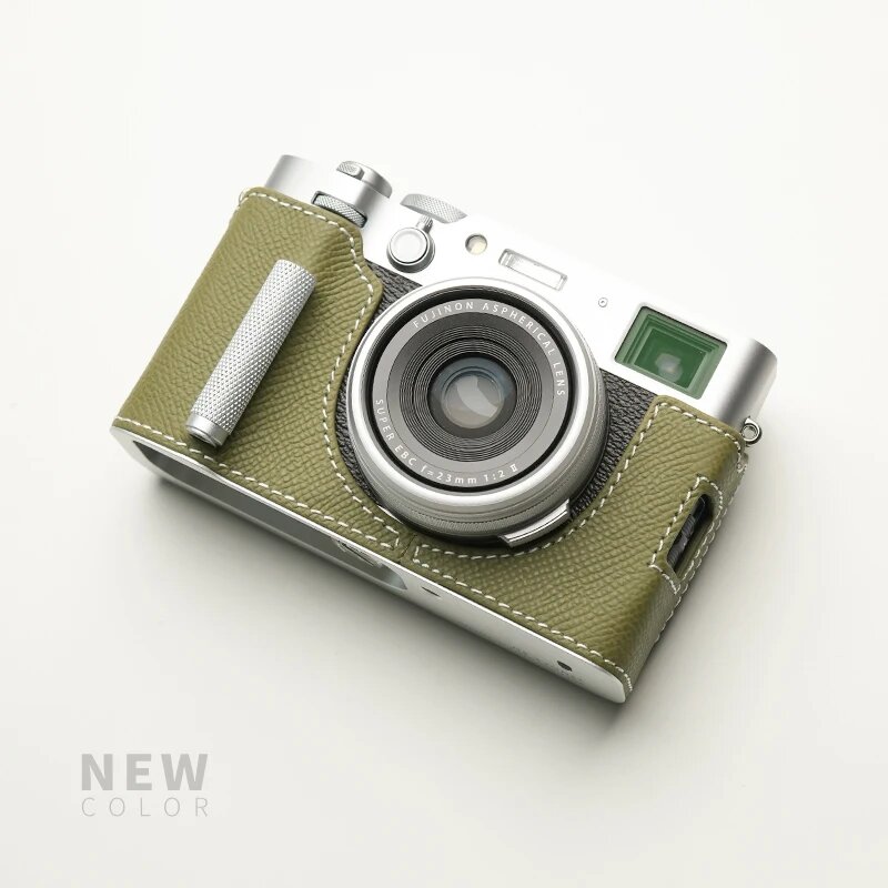 Чехол MRSTONE для Fujifilm X100VI, кожа, B Palm Field White