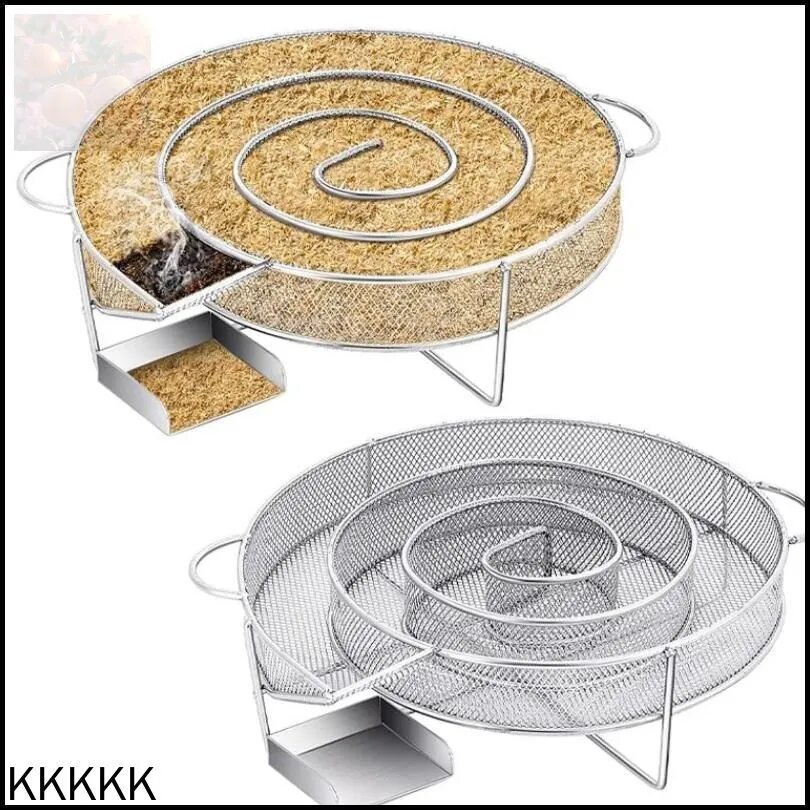 Лабиринтный дымогенератор для холодного копчения Улитка@ для копчения мяса из нержавеющей стали