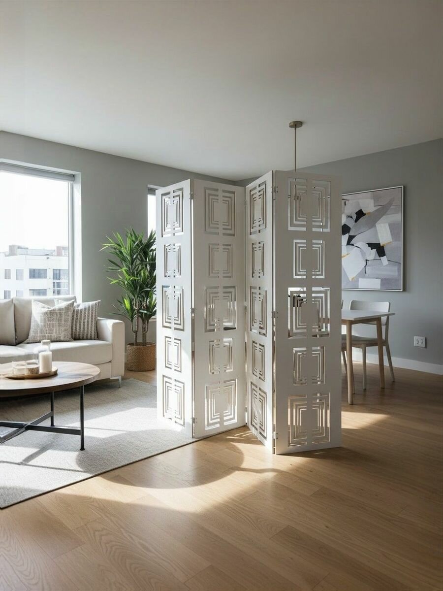 Ширма перегородка для комнаты. Перегородка, для зонирования пространства. Размер 175см высота *200см ширина