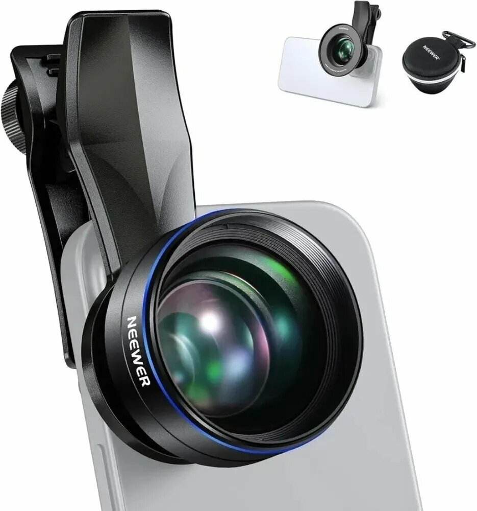 NEEWER LS-41 x PRO 60 мм Широкоугольный объектив для телефона, с зажимом