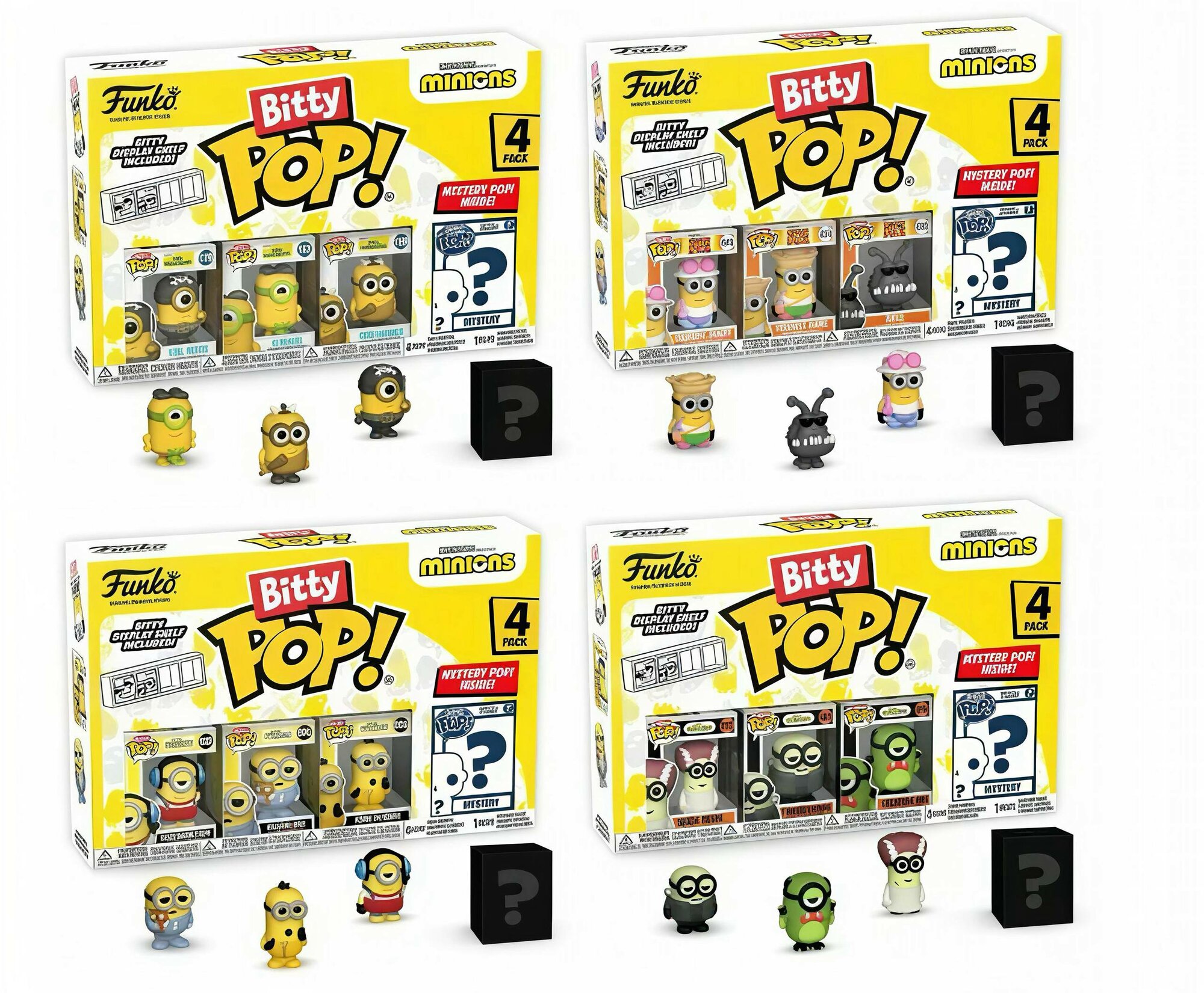 Набор фигурок Funko POP! Bitty Minions 76998 Миньоны, 1 шт (в ассортименте)