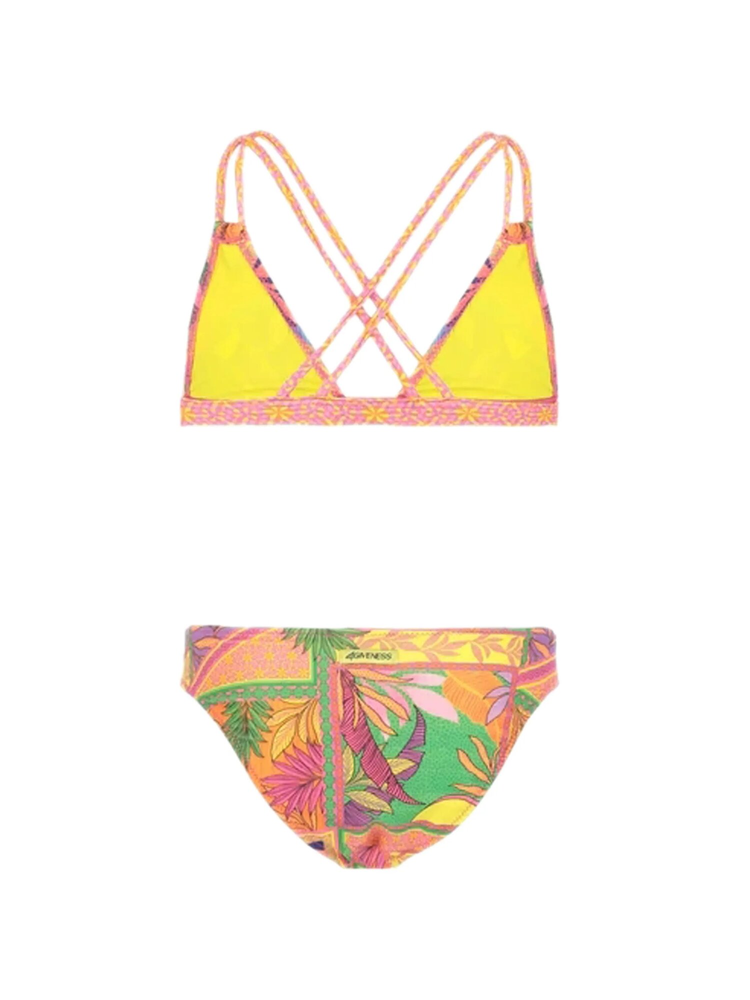 Купальник 4giveness Floral-print triangle bikini, размер 10 лет, coral pink — фото 1