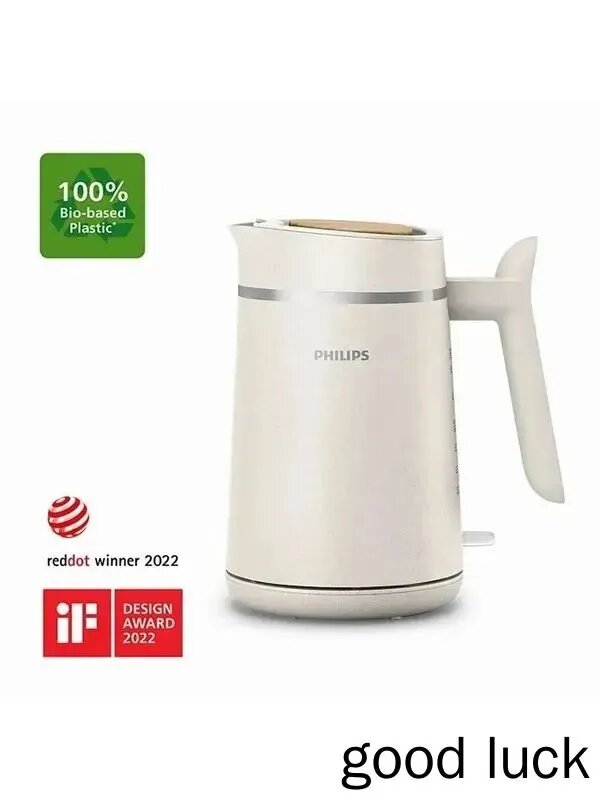 Электрический чайник Philips HD9365/10, белый, бежевый, 1.7 л, 2200 Вт, управление со смартфона