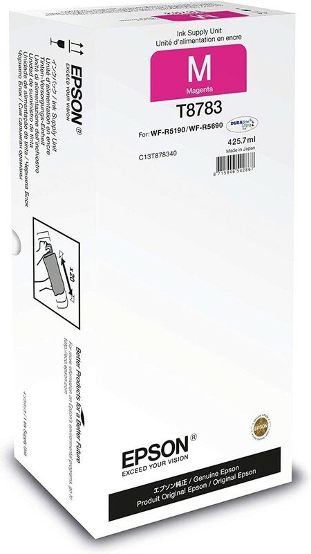 Картридж Epson T8783 (C13T878340), пурпурный для Epson WF-R5190DTW/5690DTWF (50000 стр.)