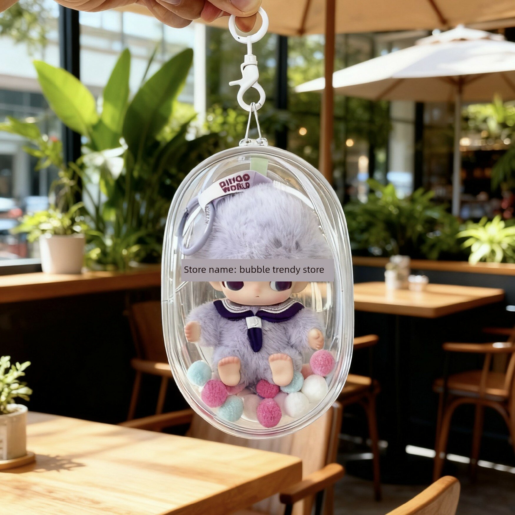 Подходит для сумки для куклы POPMART DIMOO Newborn Diary, защитный чехол высокой четкости, пылезащитный чехол. [QQ Baby