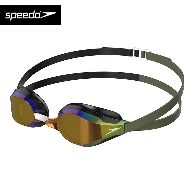 Speedo Анти-туманные плавательные очки для соревнований Черный, Садовый зеленый, Дымчато-серый прозрачные линзы