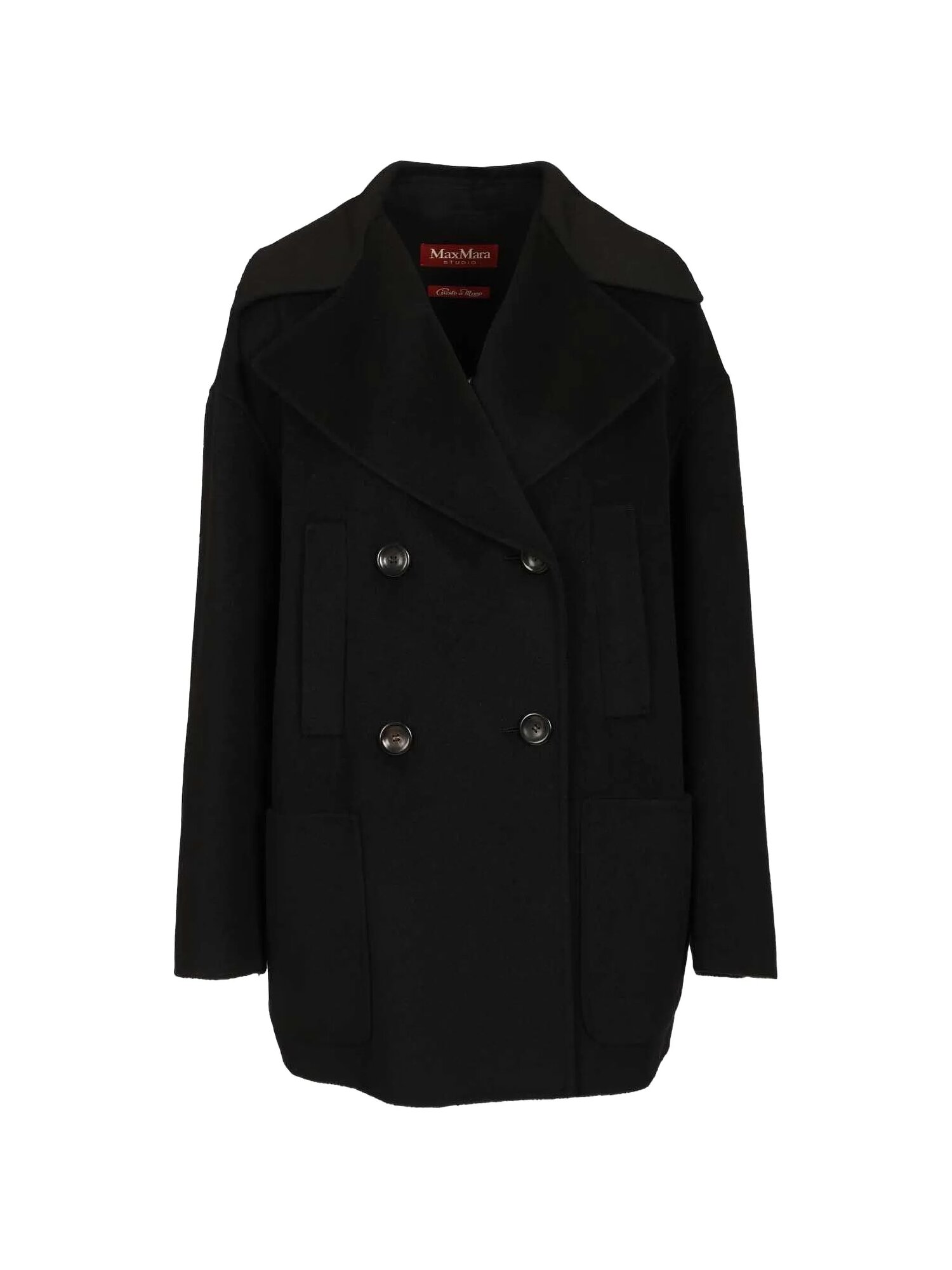 Пальто Double-breasted notch-lapel coat