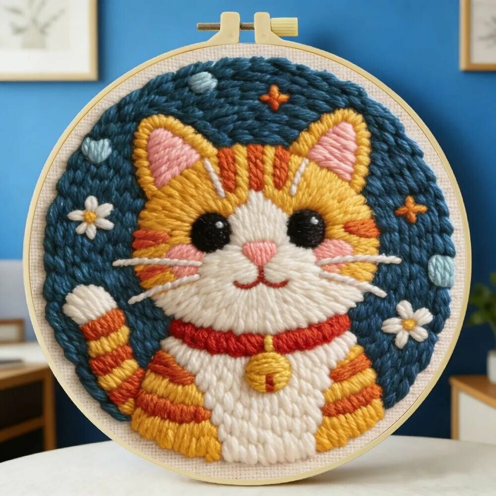 Embroidery Kit Rug Carpet , Набор для вышивания, вышивания кармашком 20x20cm