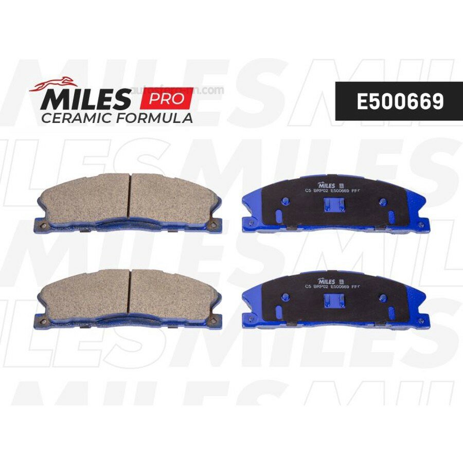 MILES E500669 Колодки тормозные FORD EXPLORER 11- пер. Ceramic PRO