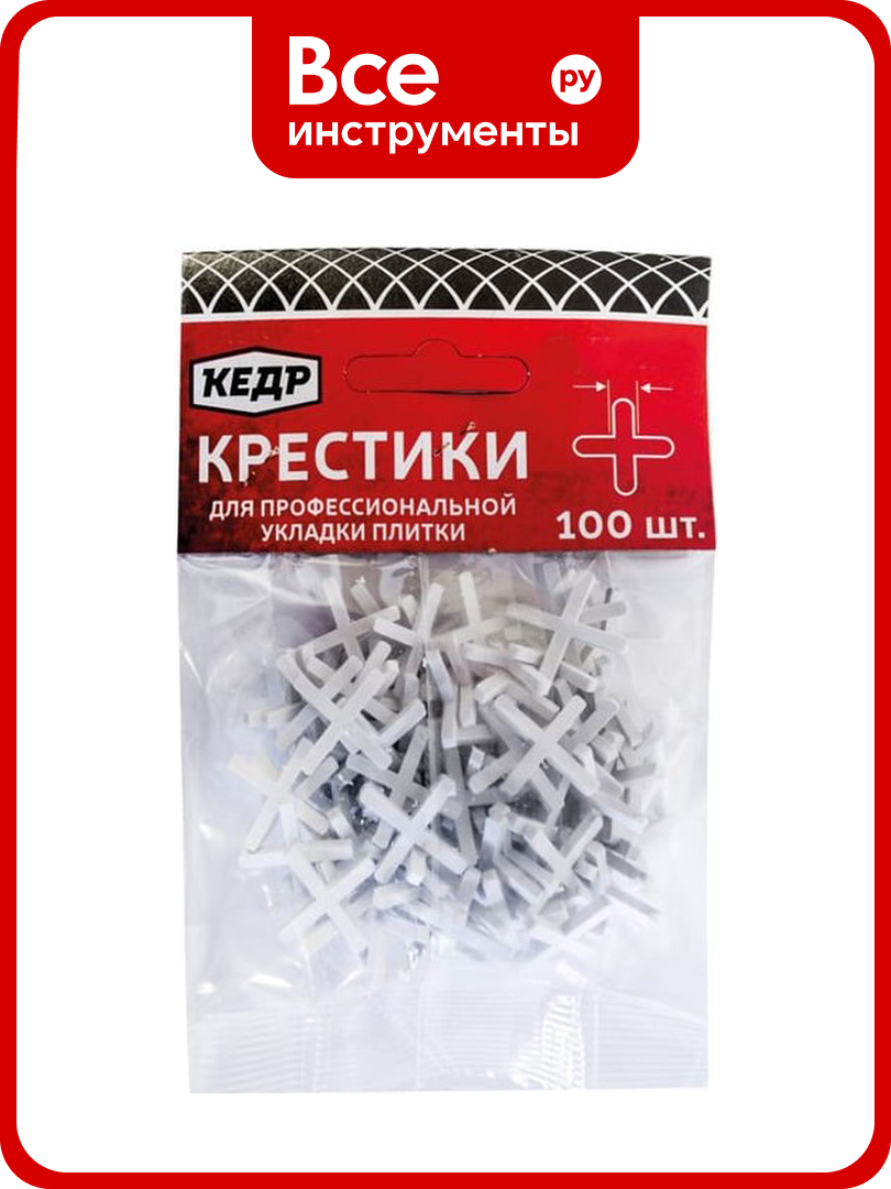 Крестики для плитки 2,0 мм 100 шт. Кедр 138-0003 134380