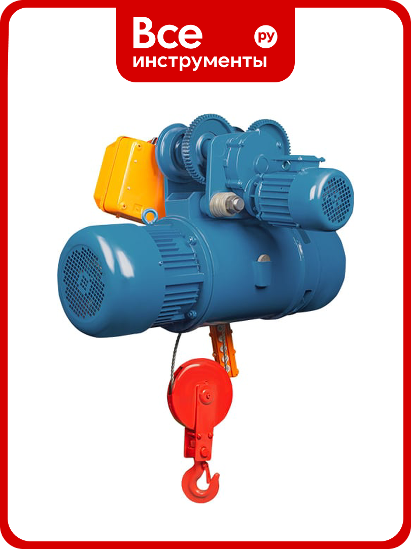 Электрическая таль GEARSEN CD канатная, CD 1,0т х 9м 380В GCD 1090