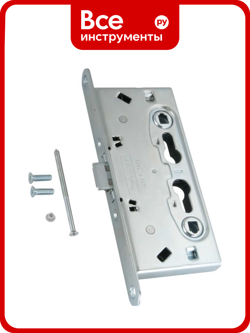 Корпус врезного замка для противопожарных дверей Fuaro FP. C-65.72-0432 25811 антивандальный уличный морозоустойчивый