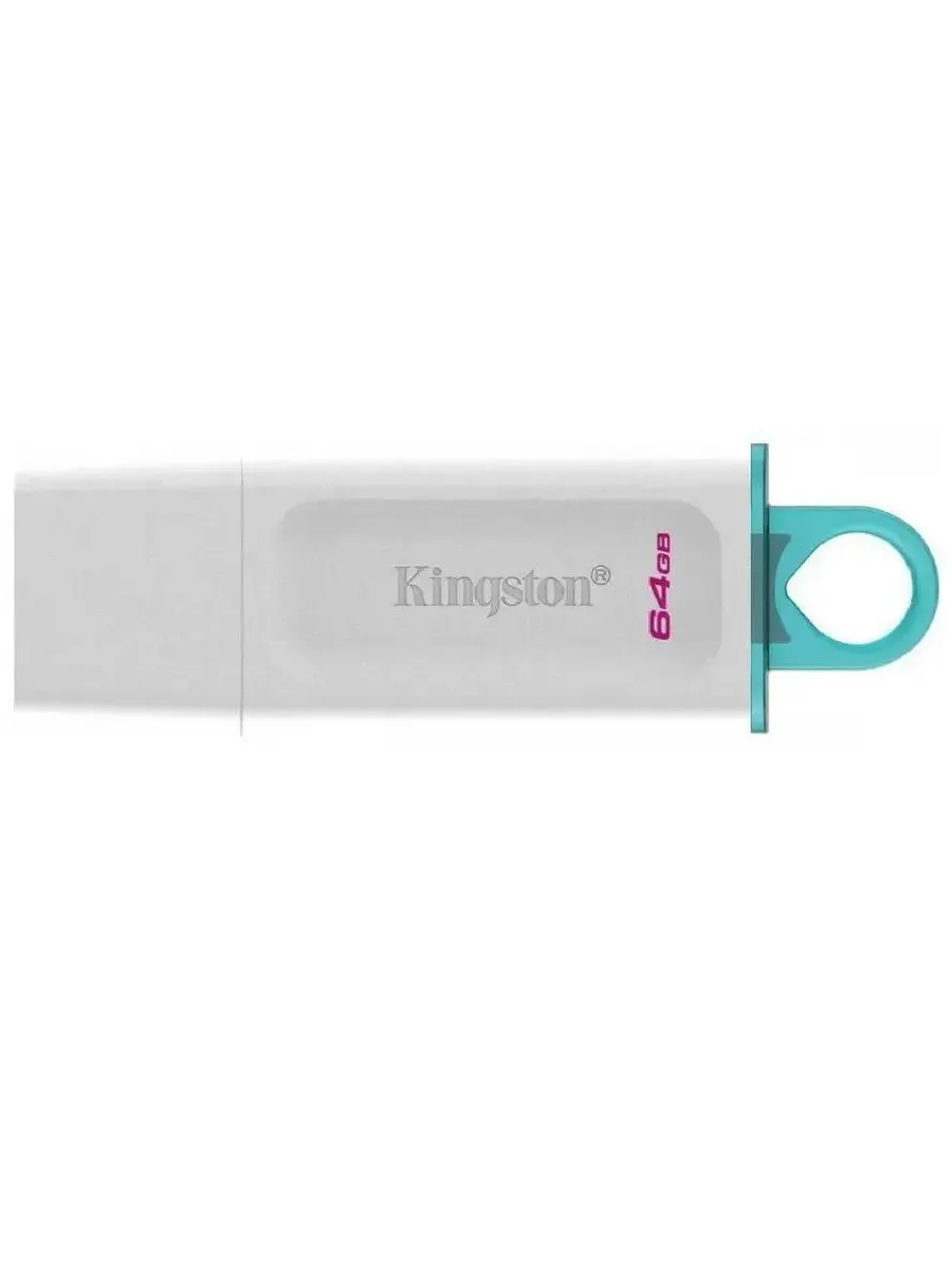 Накопитель USB 3.2 64GB Kingston KC-U2G64-5R DataTraveler Exodia, белый/бирюзовый