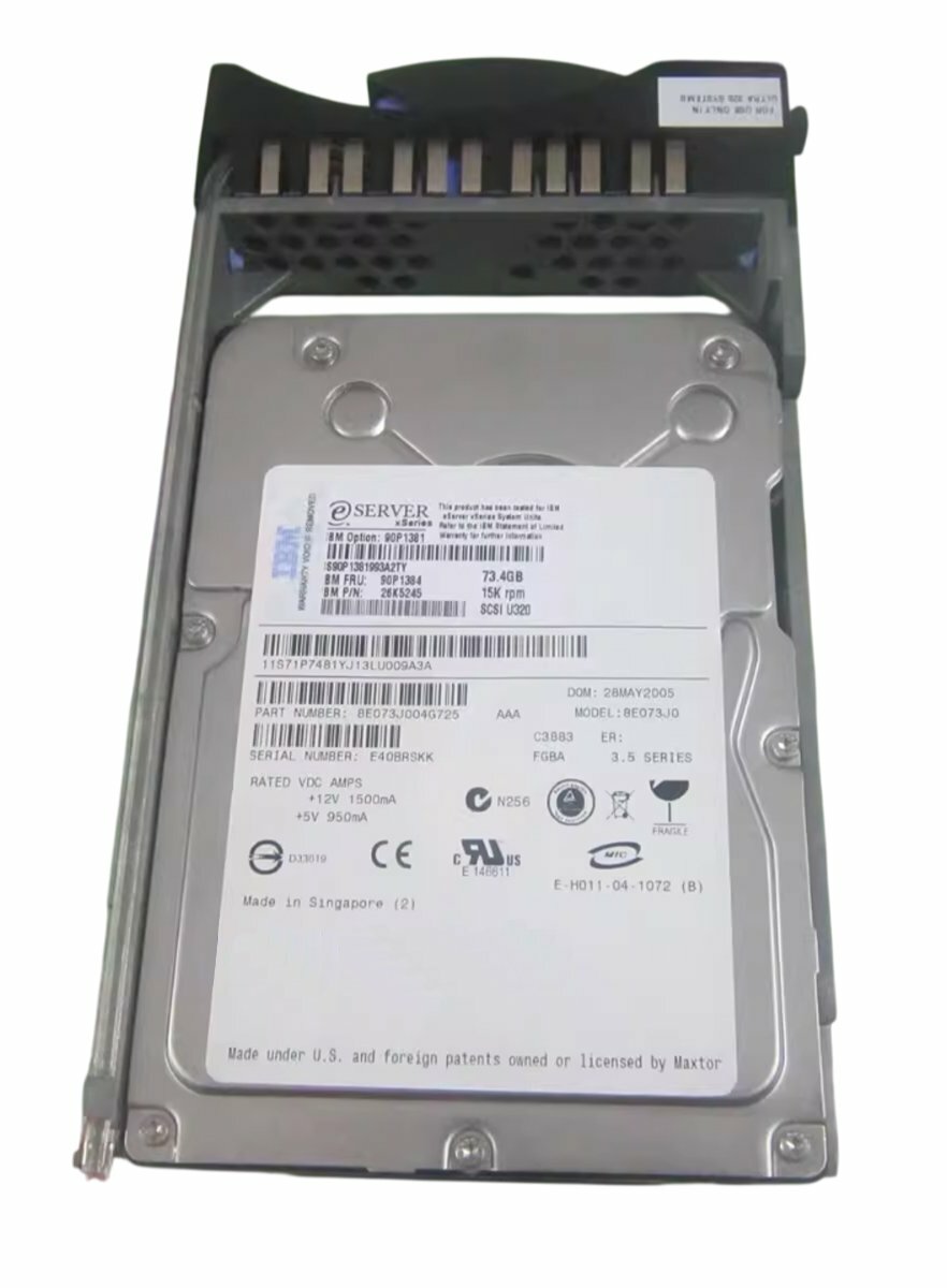 Жесткий диск IBM 73,4Gb 15000 U320SCSI 3.5" HDD 90P1381