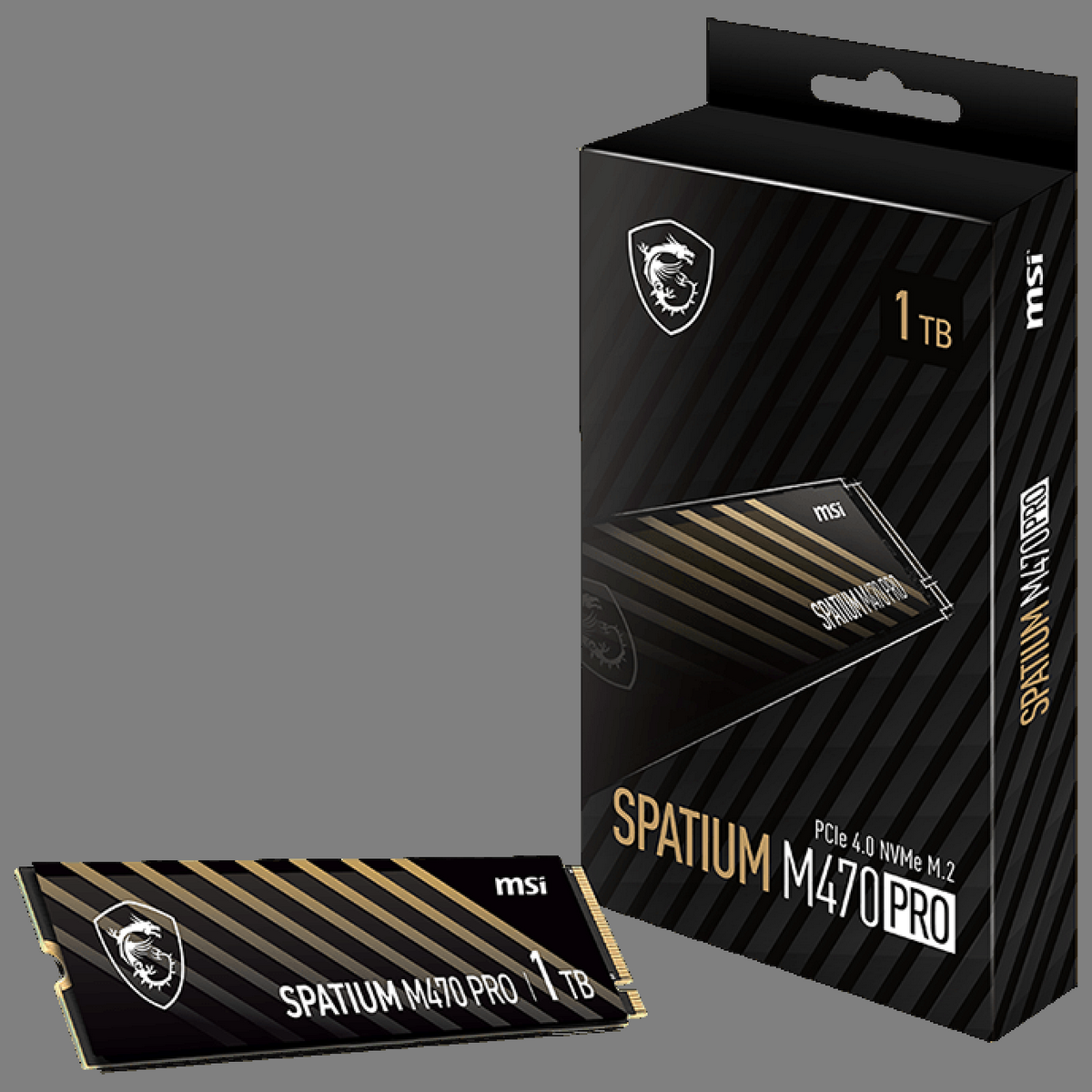 Твердотельный накопитель SSD MSI M.2 2280 1TB SPATIUM M470 PRO Client SSD S78-440L0J0-P83, PCIe Gen4x4 with NVMe
