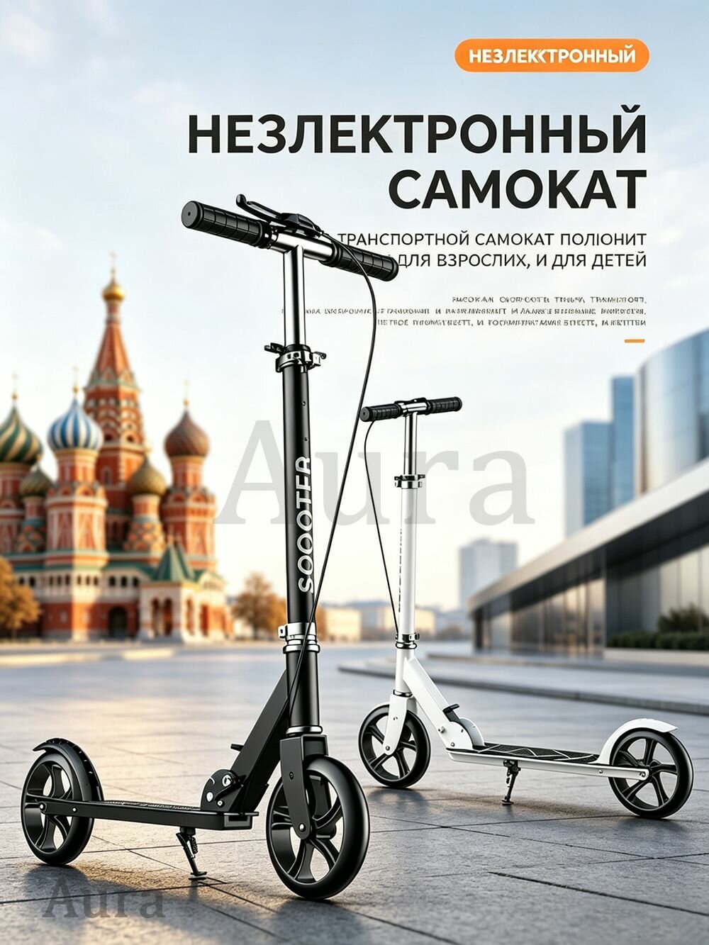 Электросамокат mzm-20260114004833893, черный