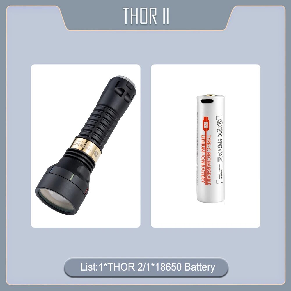 LUMINTOP THOR 2 портативный фонарь алюминиевый 350LM