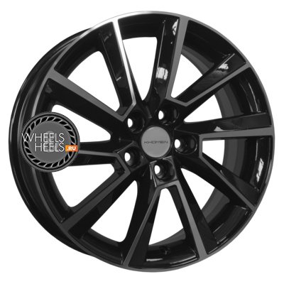 Диск автомобильный литой Khomen Wheels KHW1604 (BAIC U5 Plus) 16x6 5x110 et50 dia67.1 Black-FP