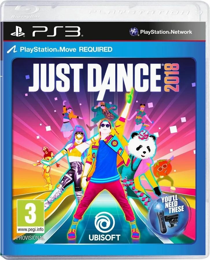 Игра Just Dance 2018. Издание на диске. Русская версия на ps3.