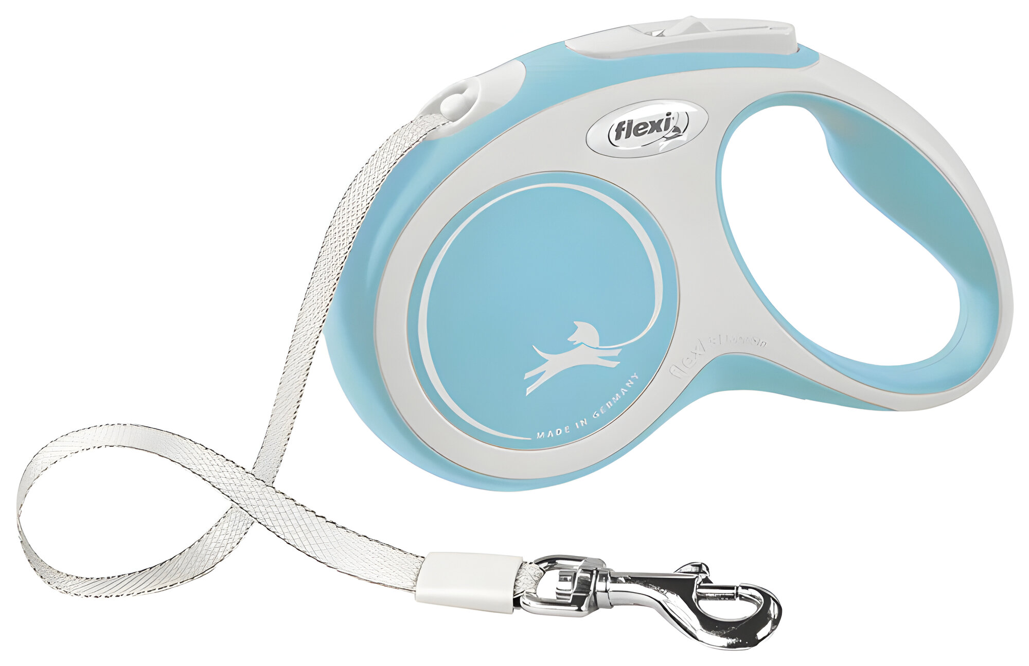 Поводок-рулетка Flexi New Comfort tape S 5m 15kg light blue