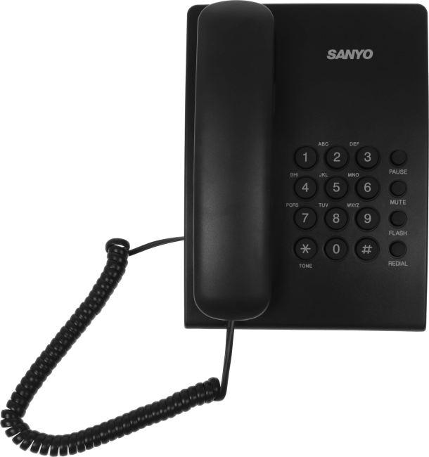 Телефон проводной Sanyo RA-S204B черный
