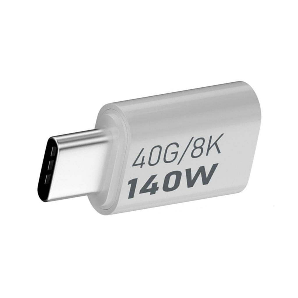 Адаптер USB-C из алюминиевого сплава, 140 Вт, USB C от женщины к мужчине