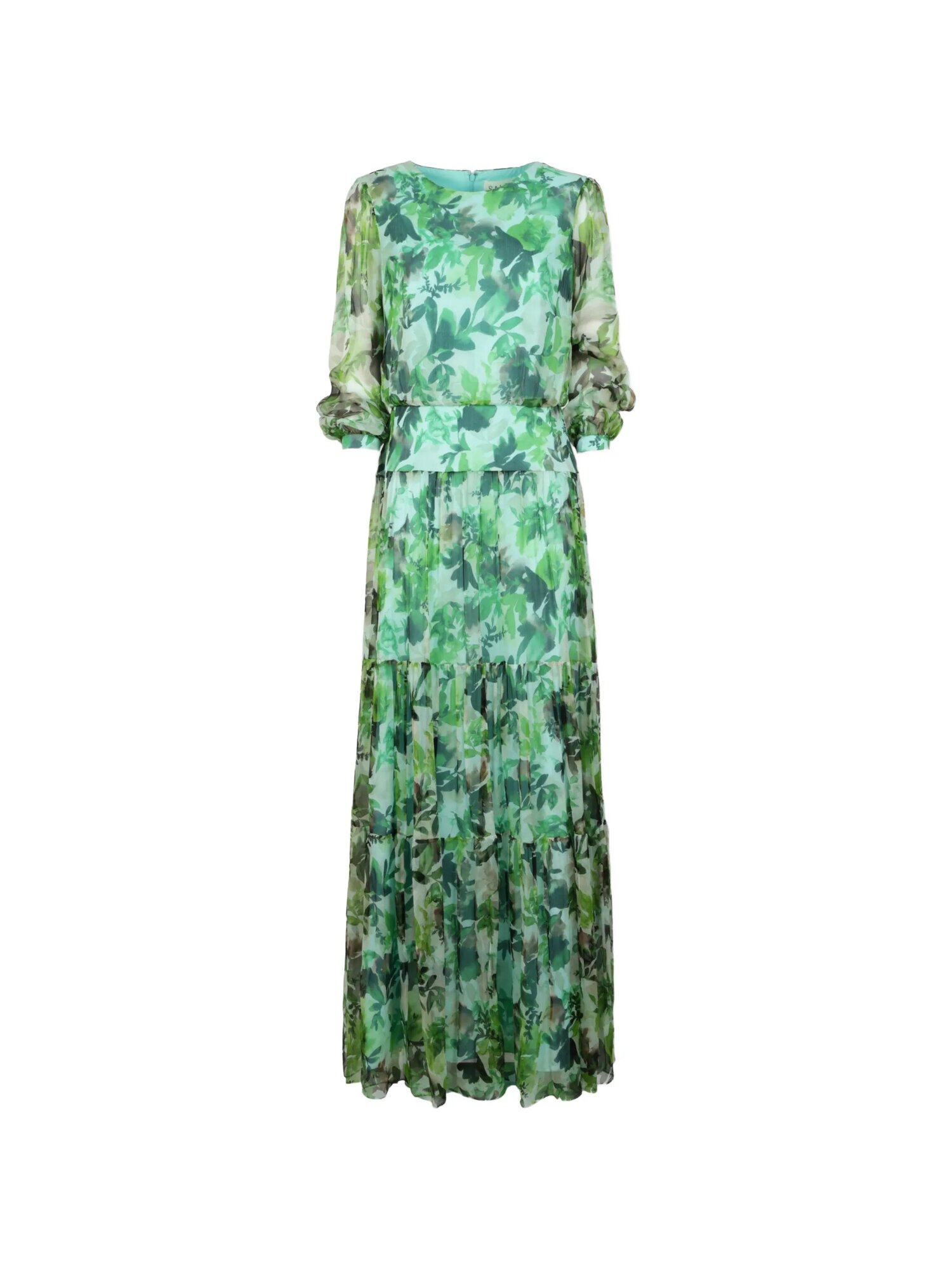 Платье Saloni Isabel floral-print maxi dress