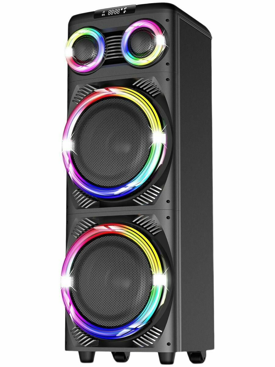 Большая мощная беспроводная напольная колонка AIWA CAS-1200, черная