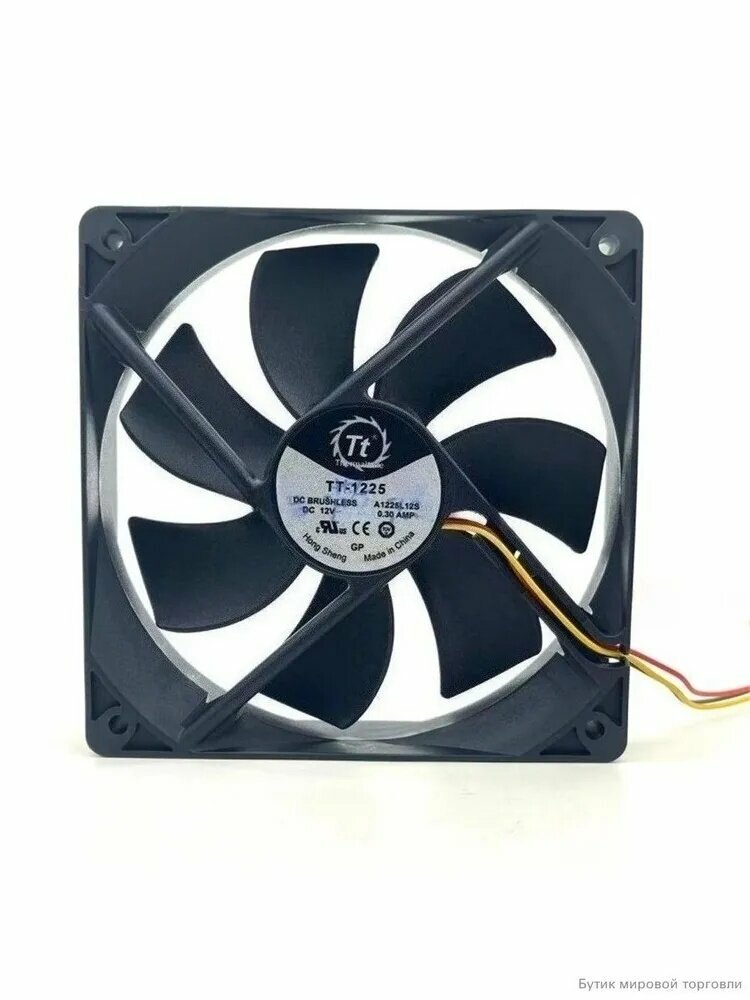Подходит для бесшумного вентилятора шасси Thermaltake Tt1225 A1225L12S 12025 12V 0.30A