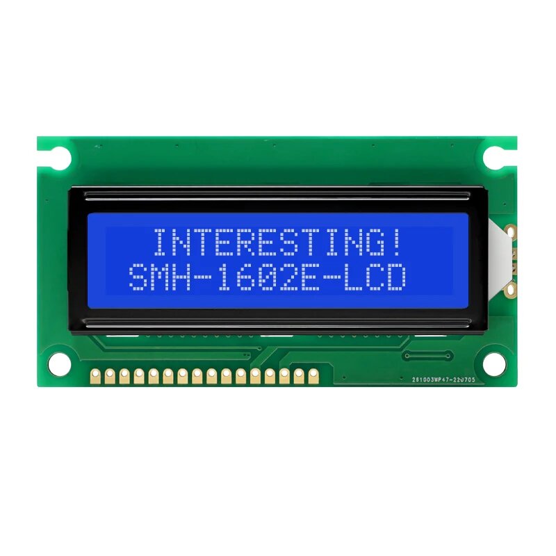 LCD1602 1602 модуль белый/синий/желтый зеленый экран 84x44 мм 16x2 символьный модуль ЖК-дисплея 1602 5 В с русским шрифтом