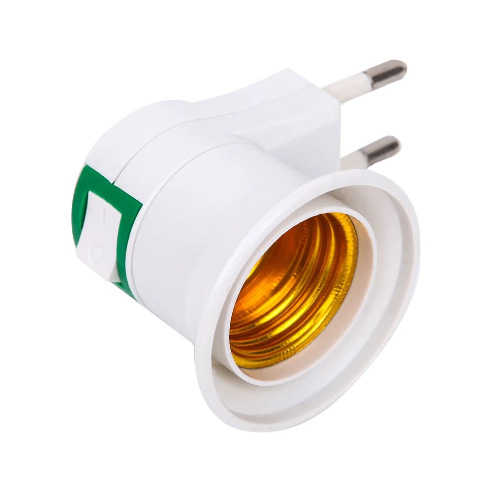 Держатель лампы E27, пластиковый, 1 шт, 110V/220V B-EU plug