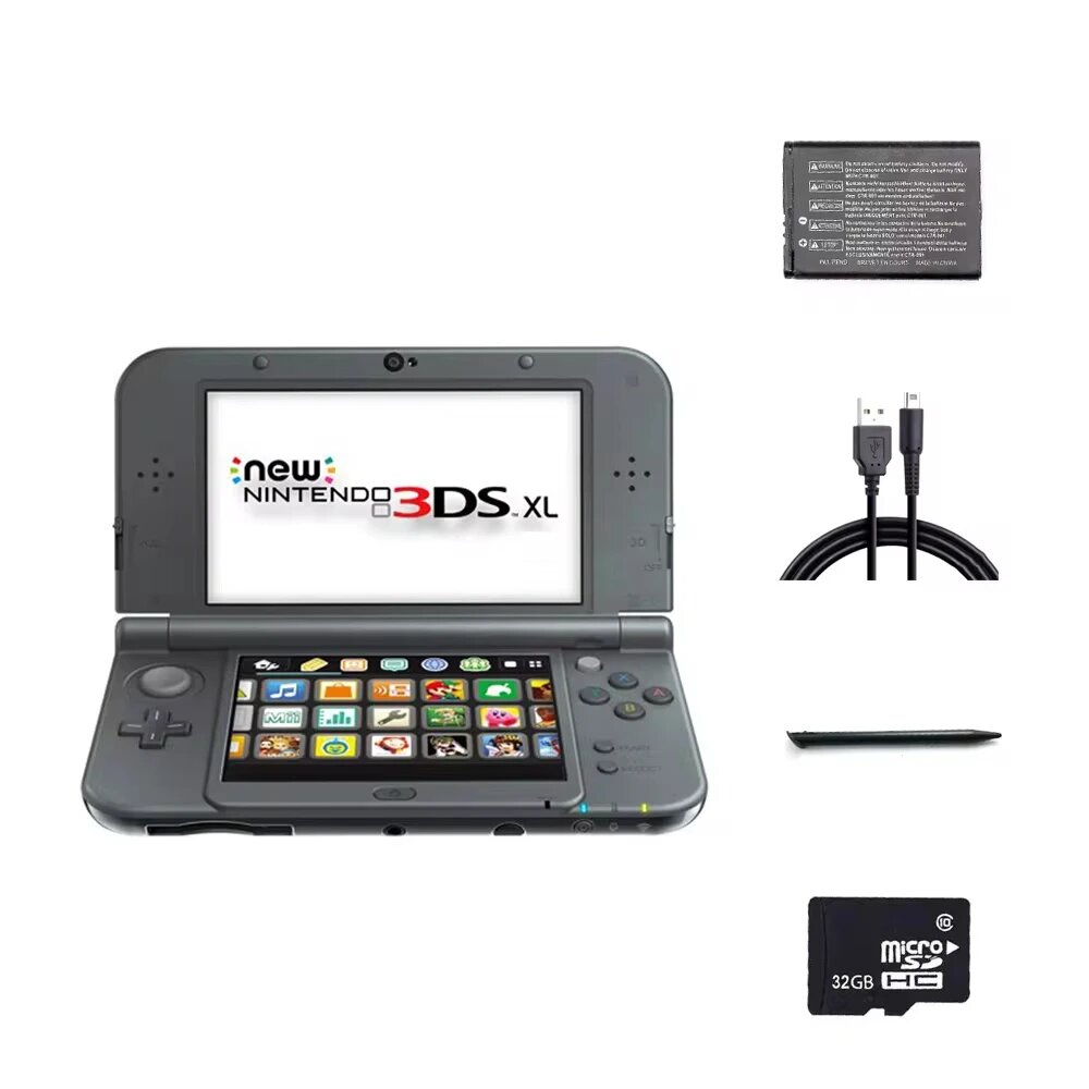 Nintendo 3DS XL Black 64G Bundle