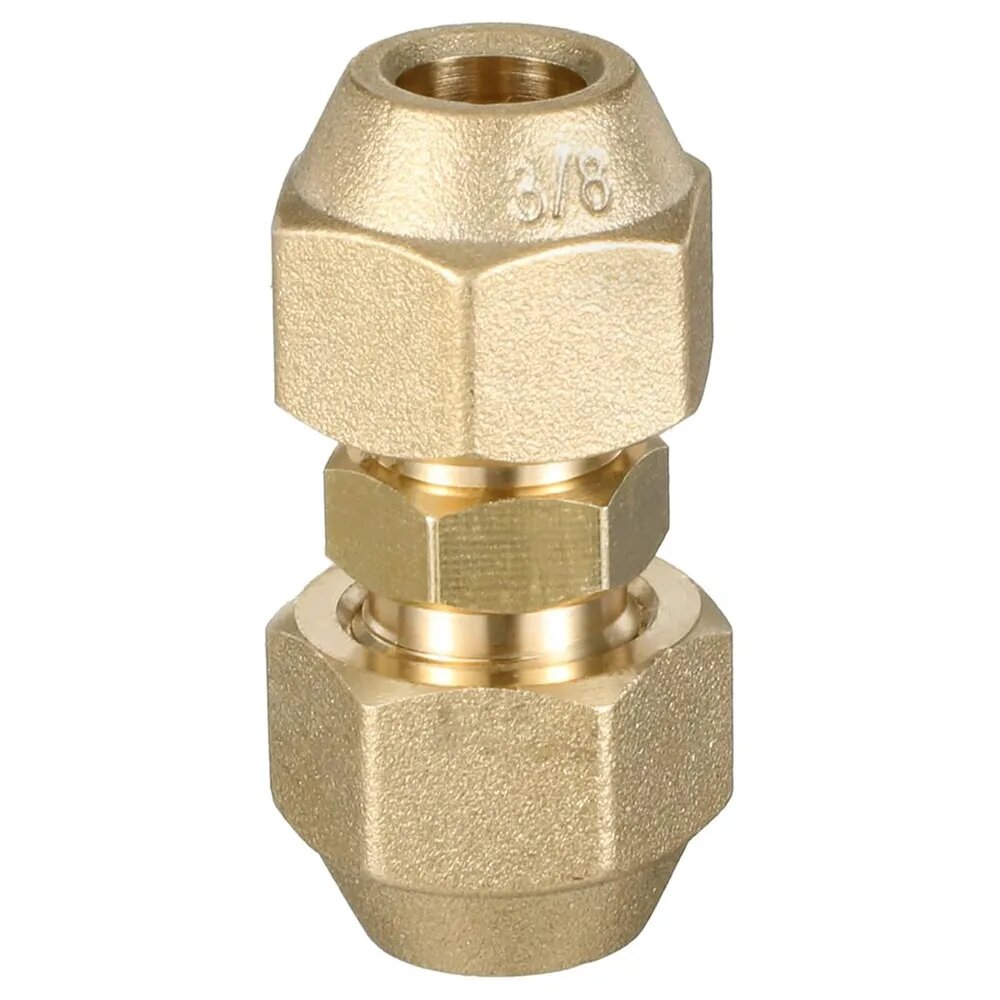Соединитель для труб 3/8", латунь