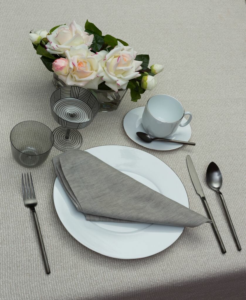 Набор столовых приборов на 6 персон 24 прибора Herdmar DESIREE ANTHRACITE CRYSTA L 48