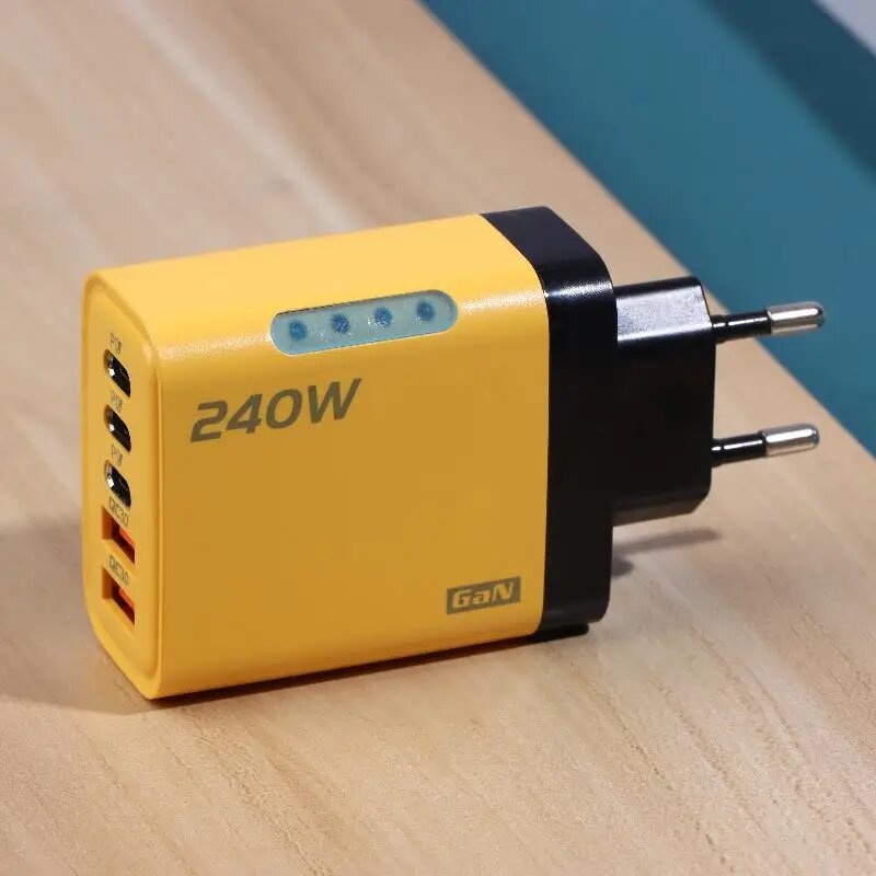 CHENJ 5 в 1 240 Вт GaN USB C Зарядное устройство B1
