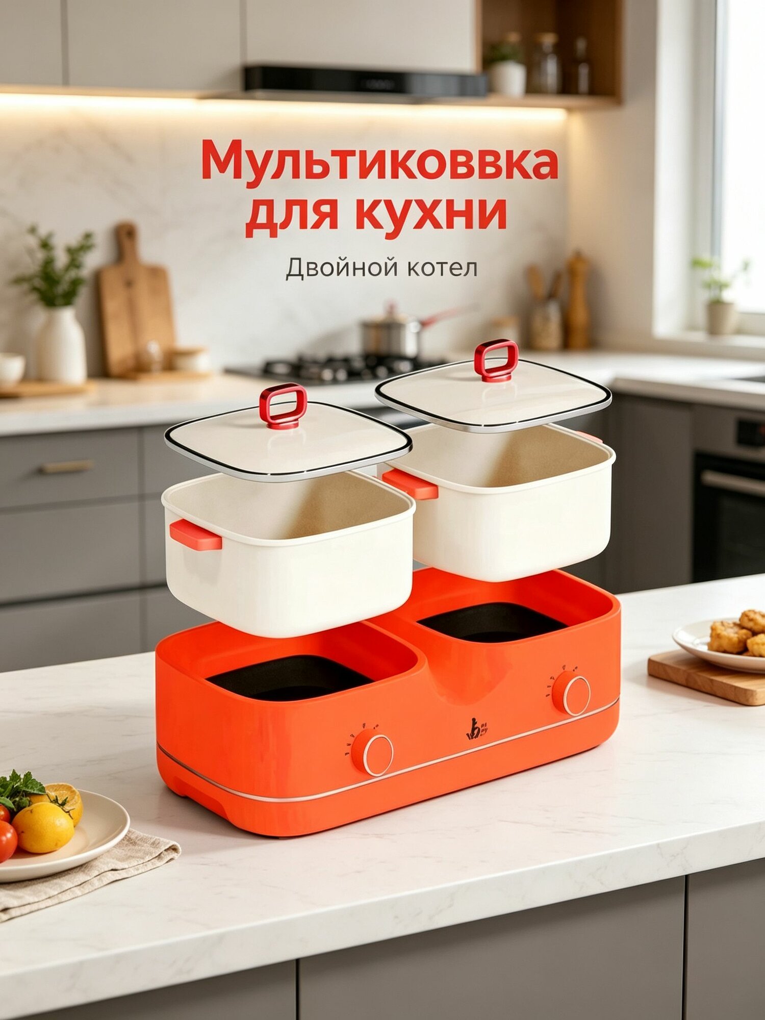 Аэрогриль DUOGONGNENGGUO, слоновая кость