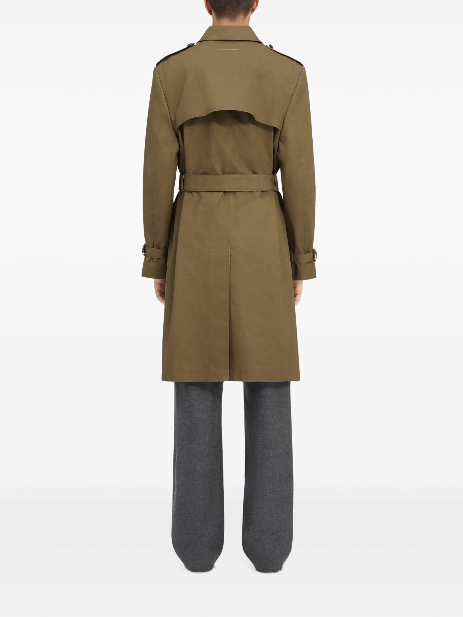 Пальто MM6 Coated cotton trench coat, размер 44 — фото 1