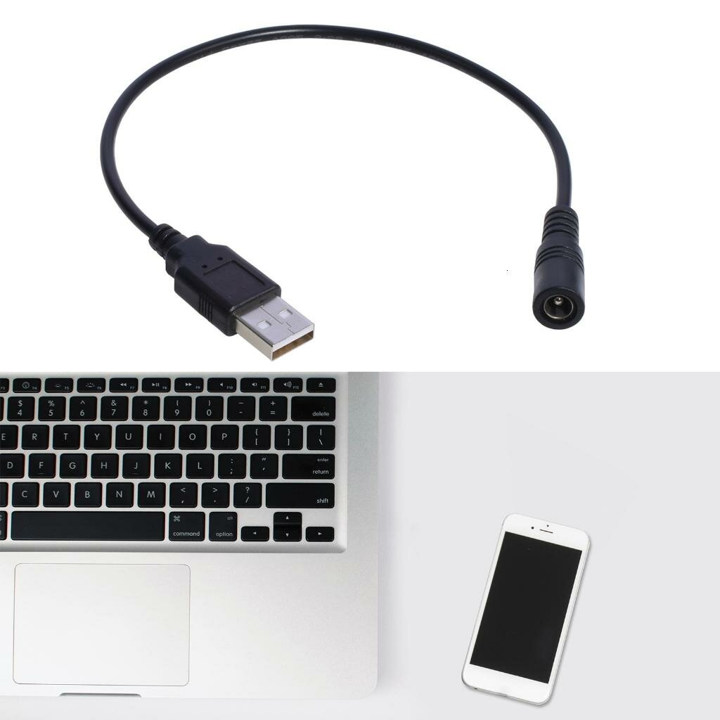 USB-кабель питания DC 5.5x2.1 мм — фото 1