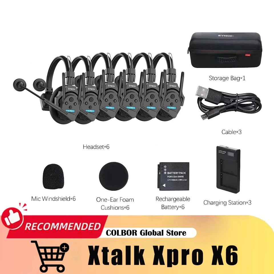 COLBOR SYNCO Xtalk Xpro6 беспроводная гарнитура