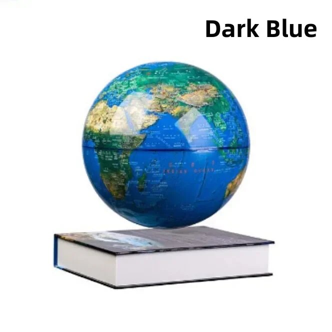 Магнитный левитирующий глобус в форме книги Dark Blue
