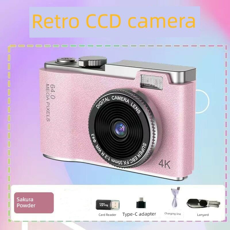 C5 Holiday Edition Розовый 9600 МП двухкамерный фотоаппарат с вспышкой, 16 ГБ карты памяти
