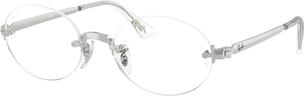 Оправа Ray-Ban 0RX3929V 2501, тип оправы безободковая, материал оправы металл, пол женские, форма оправы овальная