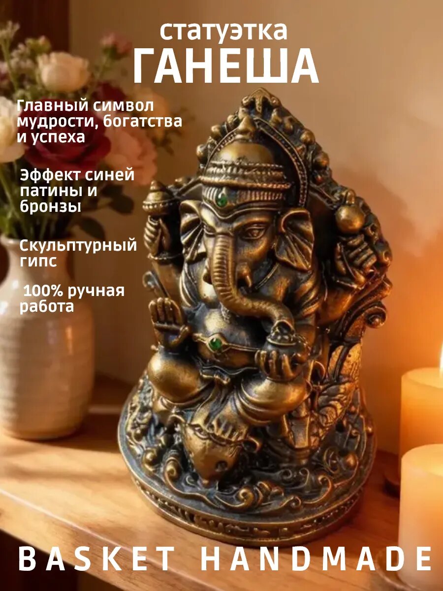 Ганеша статуэтка Фэн-Шуй, символ успеха и мудрости