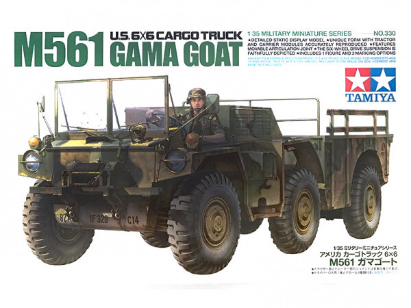 35330 1/35 Сборная модель Американский автомобиль 6x6 M561 Gamma Goat с фигурой водителя