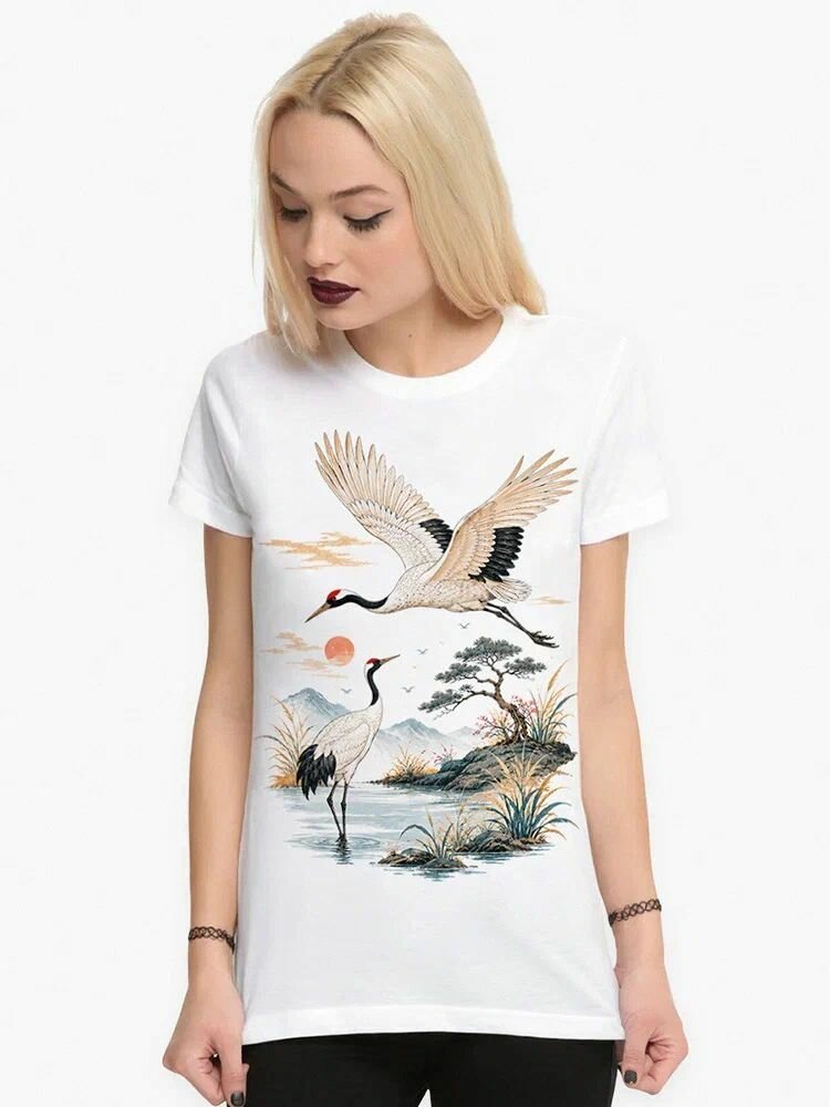 Футболка Dream Shirts Японские журавли / Женская