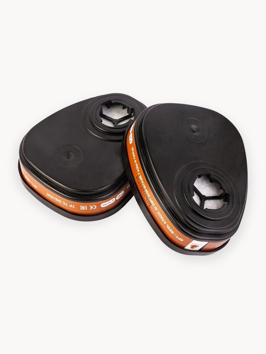 Фильтр противогазовый для защиты от органических газов и паров Jeta Safety А1, 2 шт. 6510