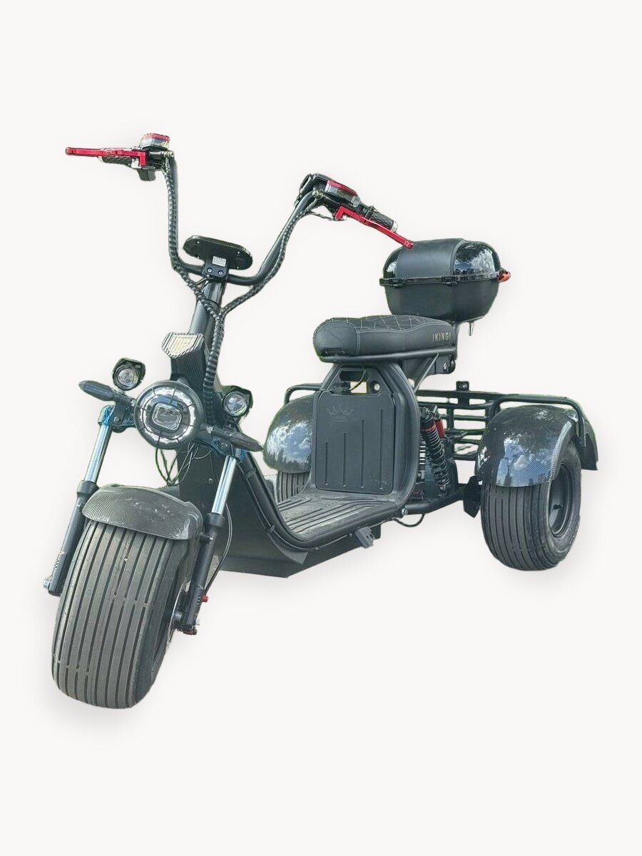 Электроскутер трехколесный Ikingi X7 Pro Trike 3000W 60V 20Ah на летних покрышках